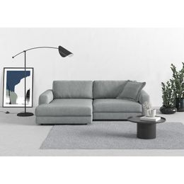 Trendmanufaktur Ecksofa »Bourbon Mega_Ecke mit tollem Sitzkomfort, Breite 250cm, L-Form« mit extra hohem Sitzkomfort, auch in Cord erhältlich grey...