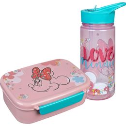 Scooli Lunchbox »Brotzeitdose & Trinkflasche, Minnie Mouse« Set, 2 tlg. mit Trinkflasche Minnie Mouse