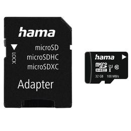 Hama Speicherkarte &raquo;microSD Karte, Memory Fast, + Adapter/Mobile, Class 10 UHS-I&laquo; (32 GB UHS-I Class 10 80 MB/s Lesegeschwindigkeit) schwarz besonders 