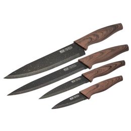 RESTO KITCHENWARE Messer-Set &raquo;Carina, Edelstahlmesser 4-teilig in Magnet-Geschenkbox&laquo; Kochmesser, Tranchiermesser, Universalmesser, Gem&uuml;semesser...