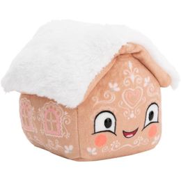 Nici Pl&uuml;schfigur &raquo;Winter, Lebkuchenhaus, 15 cm&laquo; enth&auml;lt recyceltes Material braun Pl&uuml;schfigur