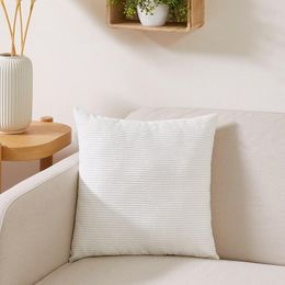 ANDIAMO Dekokissen &raquo;Cord Kissen Emy, Kissenh&uuml;lle mit F&uuml;llung&laquo; Sofakissen, eckig, 40x40 oder 30x50 cm, auch als 4er Set erh&auml;ltlich wei&szlig; Polyester