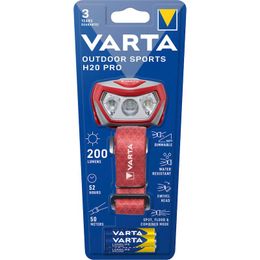 Varta Kopflampe &raquo;Outdoor Sports H20 Pro inkl. 3xAAA Batterien&laquo; schwarz/wei&szlig; Kippbarer Leuchtenkopf f&uuml;r optimale Ausleuchtung der Umgebung