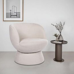 OTTO HOME Drehsessel »ZAZZA Lese-Sessel, TV-Sessel, Loungesessel« 360° drehbar, feiner Struktur-Bezug creme