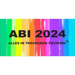 Egeria Strandtuch &raquo;ABI 2024&laquo; 75x150 cm, "ABI 2024-Alles in trockenen T&uuml;chern", Velours magenta Obermaterial: 100% Baumwolle B/L: 75 cmx150 cm