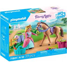 Playmobil Konstruktions-Spielset &raquo;Prinzessin mit Pferd (71801), Playmobil Princess Magic&laquo; Made in Europe bunt