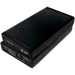 Logilink externe HDD-Festplatte &raquo;UA0284&laquo; 3,5 Anschluss USB 3.0 schwarz Aluminium Hot Plug bzw. Plug & Play