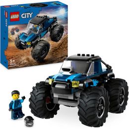 Lego Konstruktionsspielsteine »Blauer Monstertruck (60402), Lego City« Made in Europe bunt