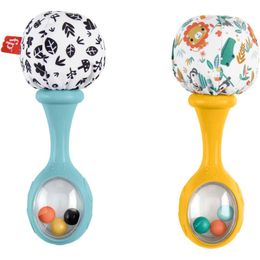 Fisher-Price Rassel &raquo;Rumba-Rasseln mit Stoff, blau/gelb&laquo; bunt