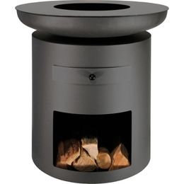 Buschbeck Holzkohlegrill &raquo;Grills&auml;ule Sioux&laquo; BxH: 80x88cm schwarz