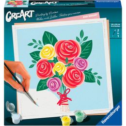 Ravensburger Malen nach Zahlen &raquo;CreArt, Rosenstrau&szlig;&laquo; f&uuml;r Erwachsene; Made in Europe bunt