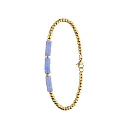 Lucardi Bracelet 'Naturstein' female Gold size Onesize