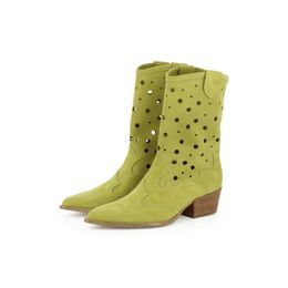 Evita GINEVRA Women's Cowboy Boots - Suede Yellow - 41