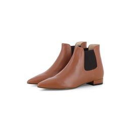 Evita FRANCA women's riding ankle boots - smooth leather cognac - 33