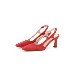 Evita CARMELA women's sling pumps - velor orange - 39