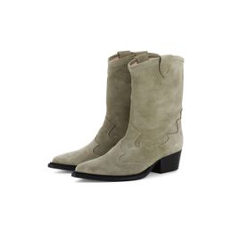 Evita GINEVRA women's cowboy boots - suede greige - 34