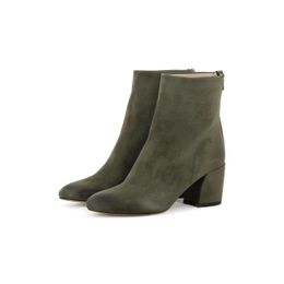 Evita Women's ankle boots - nubuck leather dark green - 40