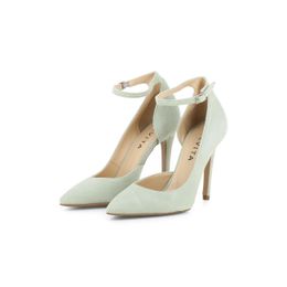 Evita ALINA Women's Pumps Semi-Open - Suede Light Green - 37