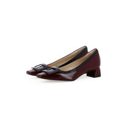 Evita SABRINA Damen Pumps - Lackleder Bordeaux/ Schwarz - 42