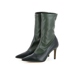 Evita JESSICA Damen Stiefelette - Glattleder Dunkelgr&uuml;n - 35