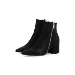 Evita DARIANA women's ankle boots - black nubuck leather - 38