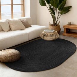 Hanse Home Teppich &raquo;Rangpur Juteteppich&laquo; oval 10 mm H&ouml;he Handgewebt, 100% Jute, Natur, Wohnzimmer, Flur, Boho, Skandi Jute