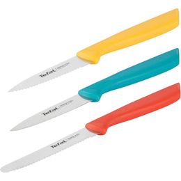 Tefal Messer-Set &raquo;Colorfood f&uuml;r alle t&auml;glichen Vorbereitungen&laquo; deutscher Edelstahl, rostfrei, leicht strukturierte Griffe, K2733S Gelb/Blau/Orange