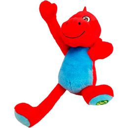 HEINRICH BAUER Kuscheltier &raquo;Stretch Buddies Dino, 25 cm&laquo; mit Stickereien rot/blau