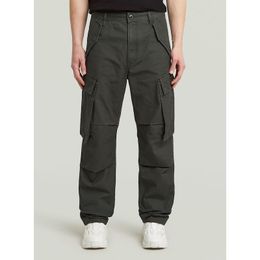 G-Star Raw G-STAR Cargohose »R-3N Regular Straight Cargohose« asfalt 35 - Länge 34 Länge 34 35 Reißverschluss und Knopfverschluss