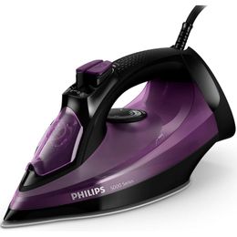 Philips Dampfb&uuml;geleisen &raquo;DST5030/80&laquo; 2400 W SteamGlide Plus B&uuml;gelsohle, 320 ml Wassertank, 180 g Dampfsto&szlig; lila Dampfb&uuml;geleisen