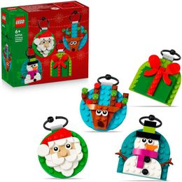 Lego Konstruktionsspielsteine &raquo;Verschiedene Christbaumanh&auml;nger (40744), Lego Iconic&laquo; Made in Europe bunt