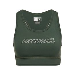 Hummel Sport-BH 'TE FUNDAMENTAL' Damen Gr&ouml;&szlig;e S dunkelgr&uuml;n / wei&szlig;