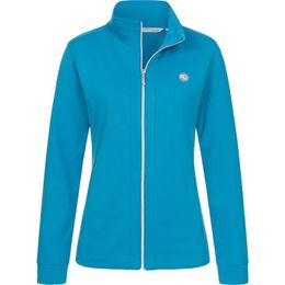 LPO Trainingsjacke &raquo;Abby II&laquo; glatt mit matter Struktur blau 36/38 (M) 36/38 (M) &bull; Atmungsaktives Material sorgt f&uuml;r optimalen Komfort