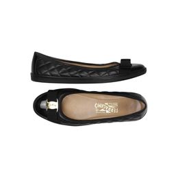 Salvatore Ferragamo Ballerina Damen Größe 38.5 Second Hand schwarz