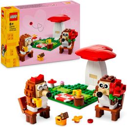 Lego Konstruktionsspielsteine »Igel und ihr Picknick-Date (40711), Lego Iconic« Made in Europe bunt