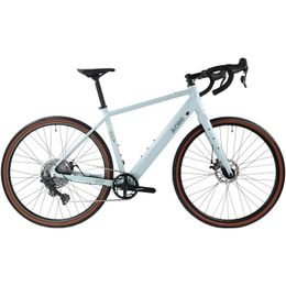 Llobe »Gravel E-Bike 28" GB10S« microSHIFT Kettenschaltung Heckmotor 250 W Pedelec, Elektrofahrrad für Damen und Herren hellblau+hellblau