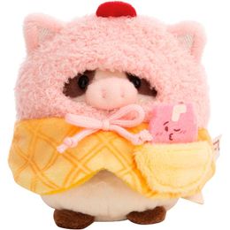 Nici Kuscheltier &raquo;mymochi, Set Kuh Moona 8 cm mit Milch-Shake und Softeiskost&uuml;m&laquo; wei&szlig;