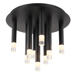 Globo LIGHTING Deckenleuchte »RYAN« G9 1 Stk. Deckenlampe/Stäbe/Metall/Wohnzimmer/Essbereich/Acryl satiniert schwarz