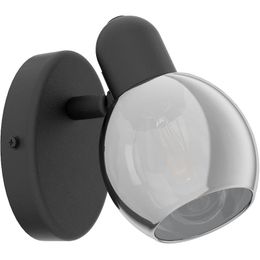 Eglo Deckenspot »POLLICA Deckenstrahler, Stahl, Glas, E14, IP20, Wohnzimmerlampe, Lampe« E14 Spot für Wohnzimmer, Flur oder Schlafzimmer...