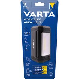 Varta Taschenlampe &raquo;WORK FLEX AREA LIGHT&laquo; Set, 4 Stk. tlg. f&uuml;r Werkzeugk&auml;sten,Befestigungsm&ouml;glichkeiten f&uuml;r freih&auml;ndiges Arbeiten schwarz Inklusive 3x