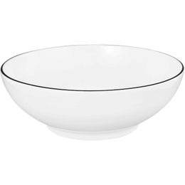 Seltmann Weiden Dessertschale &raquo;Lido Black Line&laquo; 1 Stk. aus Porzellan Dessertschale rund 15 cm schwarz-wei&szlig; Porzellan