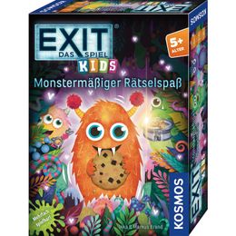 Kosmos Spiel &raquo;EXIT, Das Spiel Kids Monsterm&auml;&szlig;iger R&auml;tselspa&szlig;&laquo; Made in Germany bunt Spiel