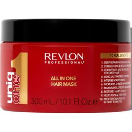 Revlon PROFESSIONAL Haarmaske »Uniqone All In One Hair Mask Haarmaske 300 ml« Zehn Vorteile speziell für kraftloses und geschädigtes Haar. rot...