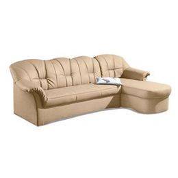DOMO collection Ecksofa &raquo;Papenburg, zeitlose R&uuml;ckensteppung, elegante Formensprache, L-Form&laquo; in gro&szlig;er Farbvielfalt, wahlweise mit Bettfunktion natur