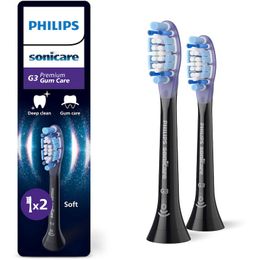 PHILIPS SONICARE Aufsteckbürsten »G3 Premium Gum Care« für gesünderes Zahnfleisch, für jedes Sonicare Handstück schwarz Kompatibel mit allen...