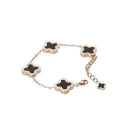 Lenoites Bracelet 'Four-leaf Clover 18' female Gold size One Size