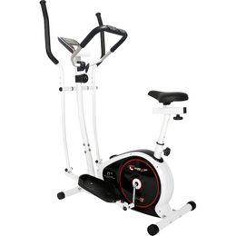Christopeit Sport Crosstrainer »CT 4« 100 kg max. Benutzergewicht, 8 Widerstandsstufen weiß/schwarz/rot