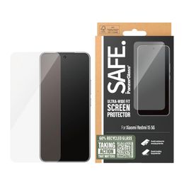 SAFE by PanzerGlass Displayschutzglas &raquo;Ultra-Wide Fit Screen Protector&laquo; f&uuml;r Xiaomi Redmi 15C 5G Displayschutzfolie, Schutzfolie, Bildschirmschutz, 