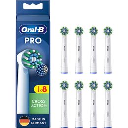 Oral-B Aufsteckbürsten »Pro CrossAction« X-förmige Borsten weiß DESIGNED & MADE IN GERMANY - Garantierte Passform mit allen wiederaufladbaren...