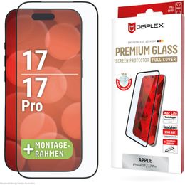 Displex Displayschutzglas &raquo;Premium Glass Screen Protector Full Cover&laquo; f&uuml;r Apple iPhone 17;Apple iPhone 17 Pro Displayschutzfolie, Schutzfolie, 